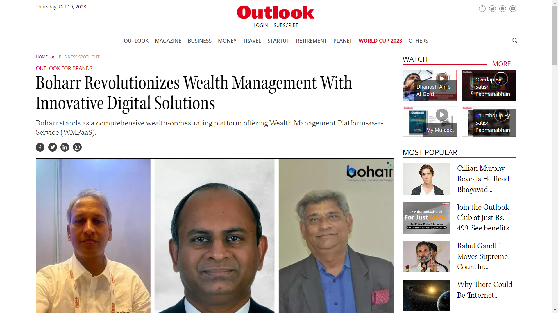 Outlook: Boharr Revolutionizes Wealth Management With Innovative ... Outlook: Boharr Revolutionizes Wealth Management With Innovative ...